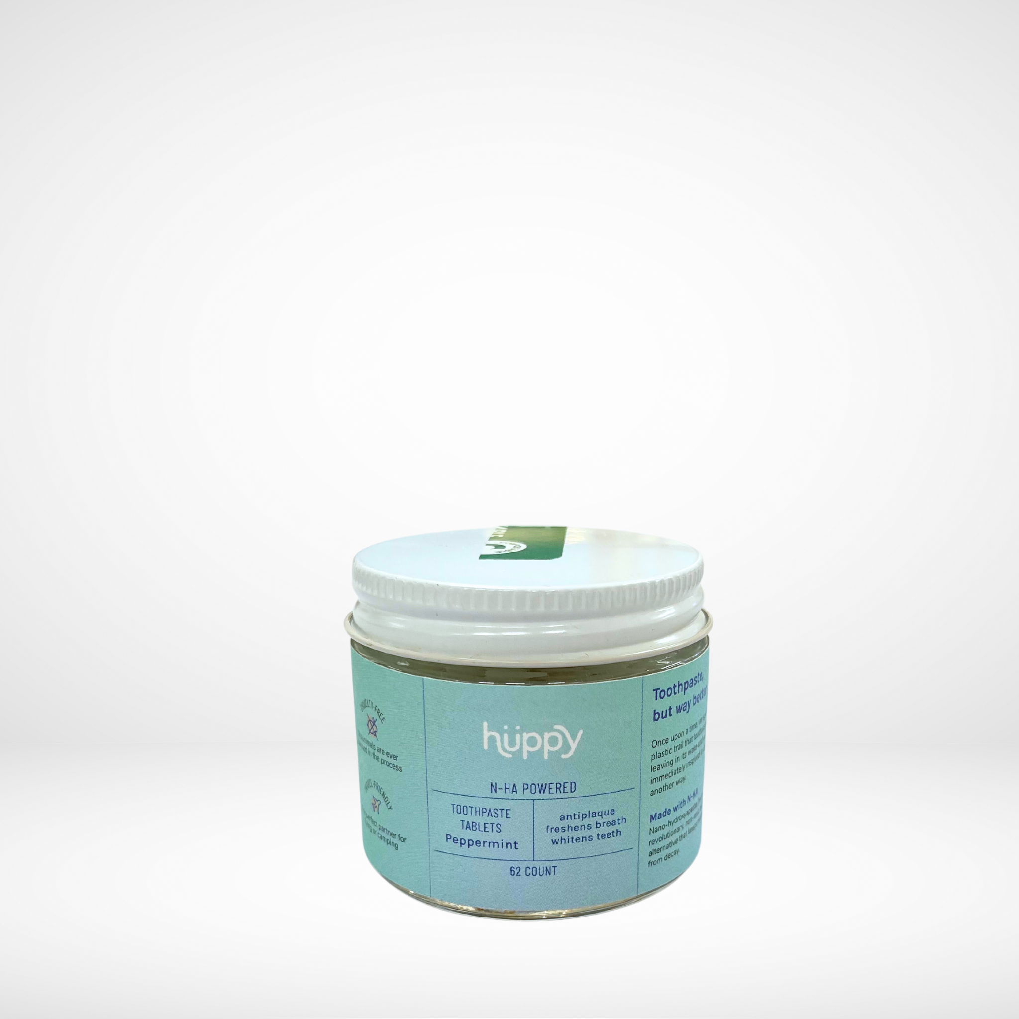 Huppy Toothpaste Tablets - Peppermint | Good Deeds Market